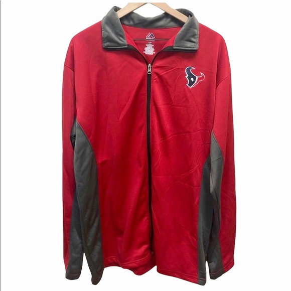 Majestic | Jackets & Coats | Majestic Houston Texans Red Jacket Large ...